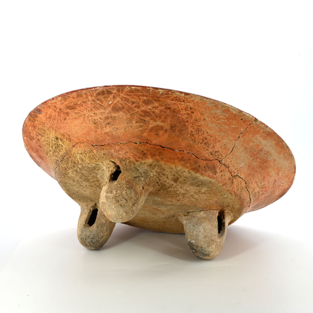 A Maya Tripod Plate with Maize God, Classic Maya Period, ca. 600 - 800