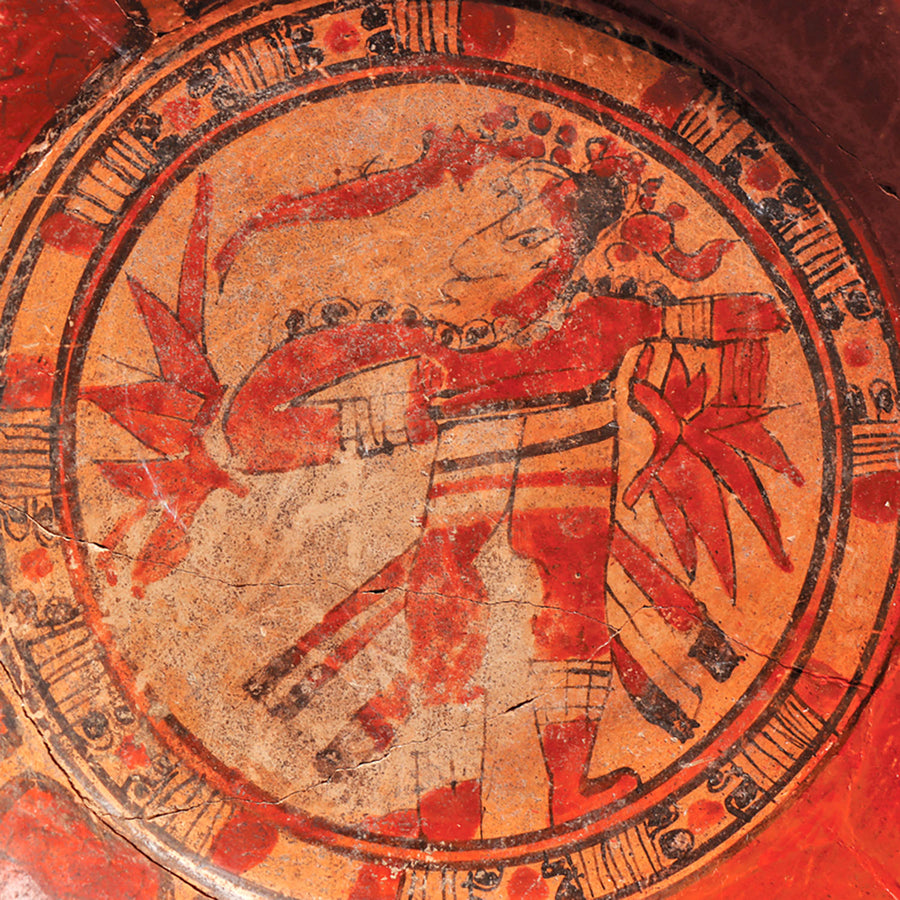 A Maya Tripod Plate with Maize God, Classic Maya Period, ca. 600 - 800 ...